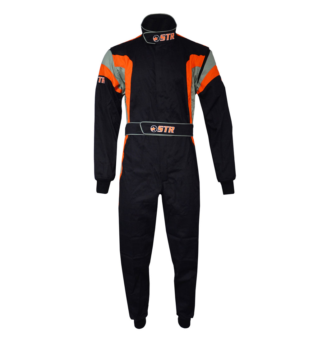 Podium Youth Race Suit XS Black/Orange/Silver