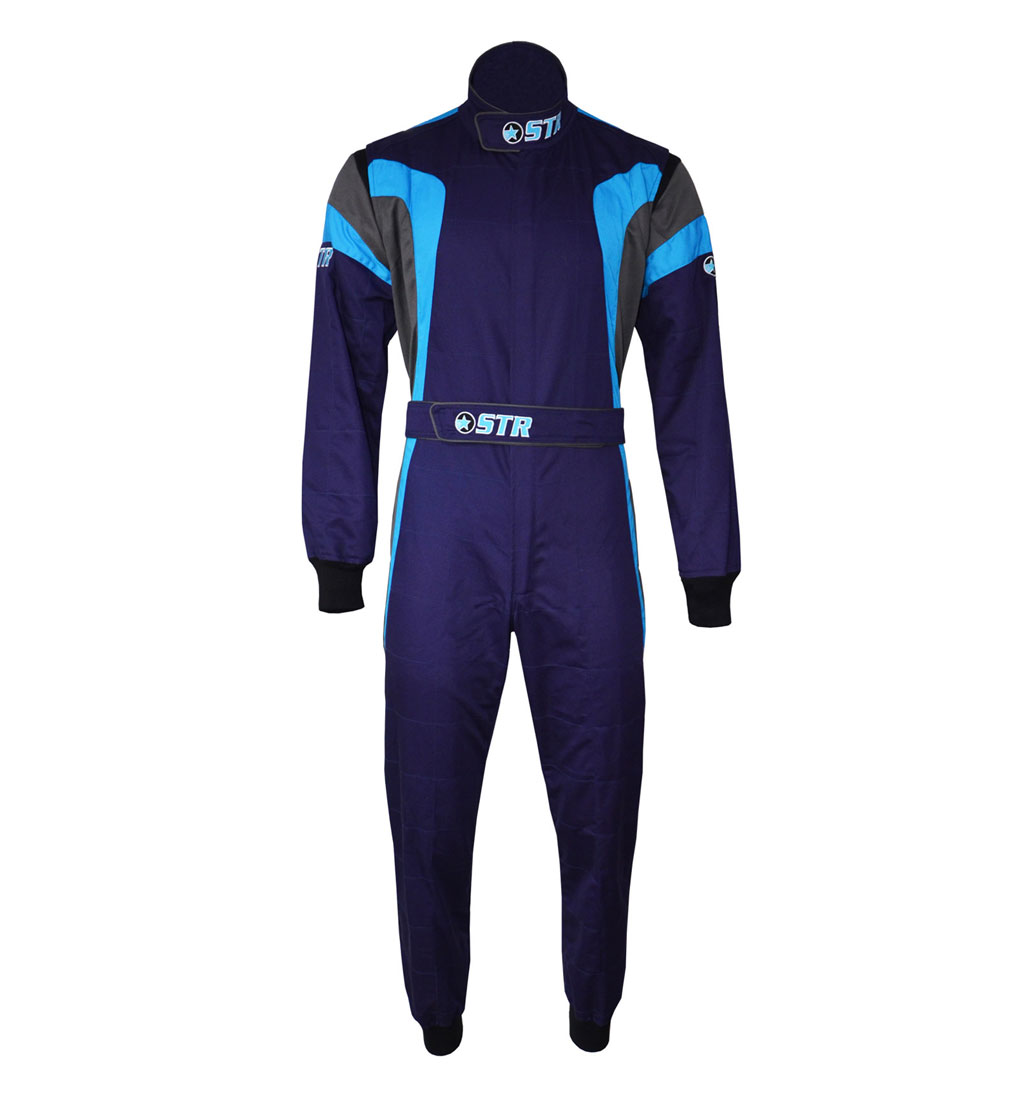STR Podium Youth Race Suit Navy/Blue/Grey XS
