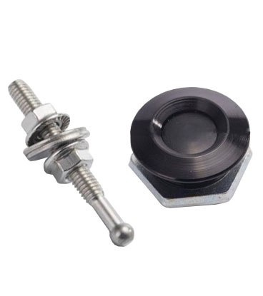 Buy Quick Latch Mini Latch Fastener 1" diam x 54mm stud | Black, Billet